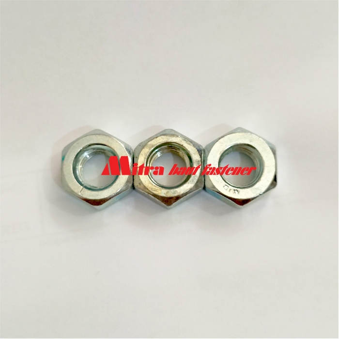 Jual M14 x 2.00 Nut Mur Hex Galvanis Putih | Shopee Indonesia