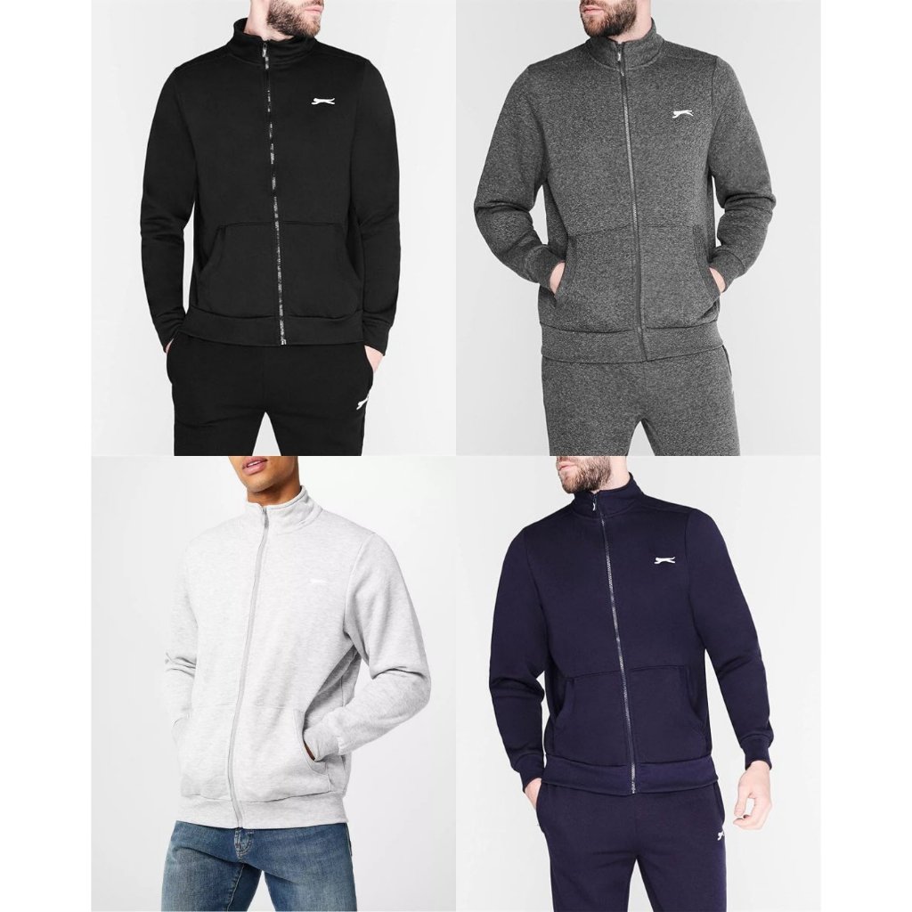 Jual Slazenger Full Zipped Fleece Jacket - 5463 | Shopee Indonesia