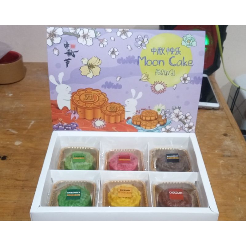 Jual Mini Bites Mooncake Premium with Box Exclusive Hamper 6 pcs 4pcs ...