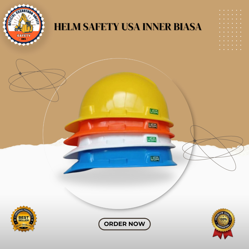 Jual Helm Safety USA Inner Biasa / Helm Safety Proyek / Helm Kerja ...