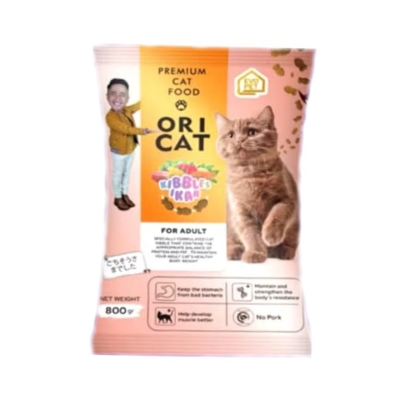 Jual ORI CAT Oricat 800GRAM DRY FOOD Rasa Tuna Salmon Flavor Makanan ...