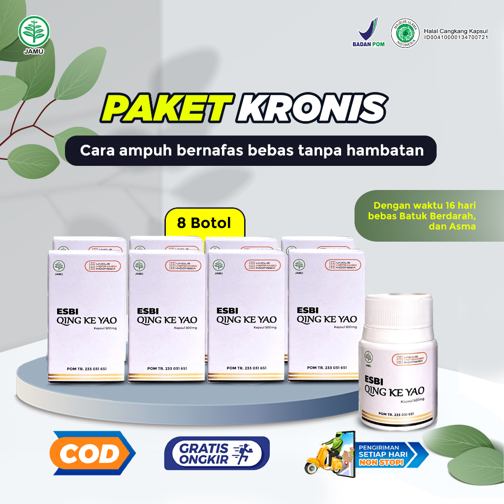 Jual Obat Asma Anti Kambuh - Paket Kronis Qing Ke Yao Original Obat ...