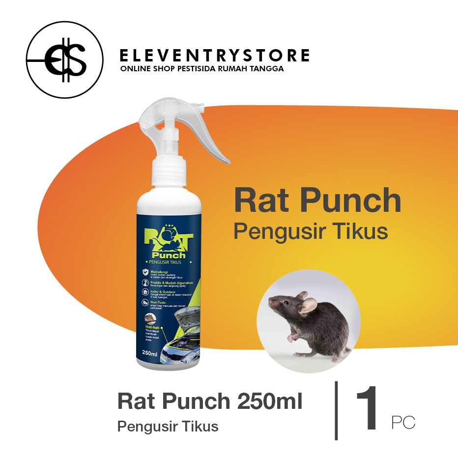 Jual Rat Punch RatPunch Pengusir Tikus Rat Repellent Spray 250 ML Ready ...
