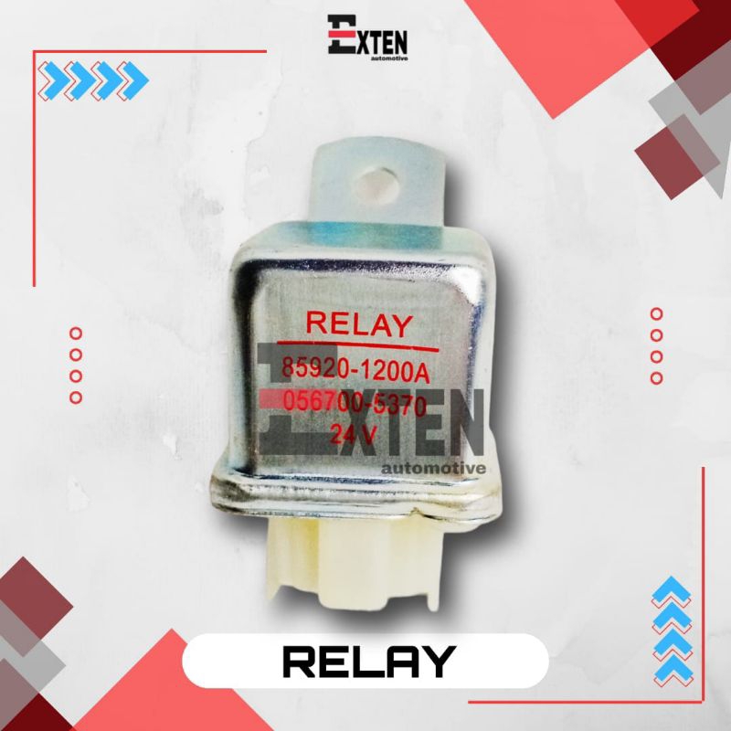 Jual RELAY HINO RANGER 12V KAKI 4 RELAY LAMPU MOBIL 85920-1200A ...