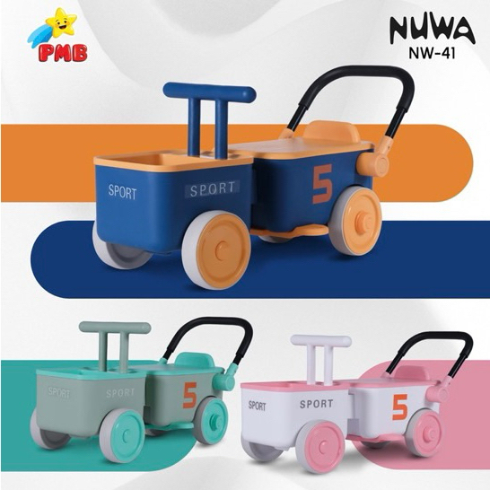 Jual PMB Toys Push Cart | Mainan Gerobak 4 Roda Dorong-Dorongan Anak ...