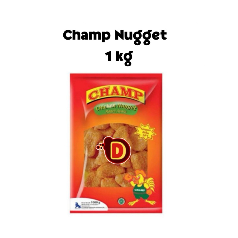 Jual Naget Ayam Champ 1kg / 1000g | nuget | nugget | ayam goreng | krispi | Shopee Indonesia
