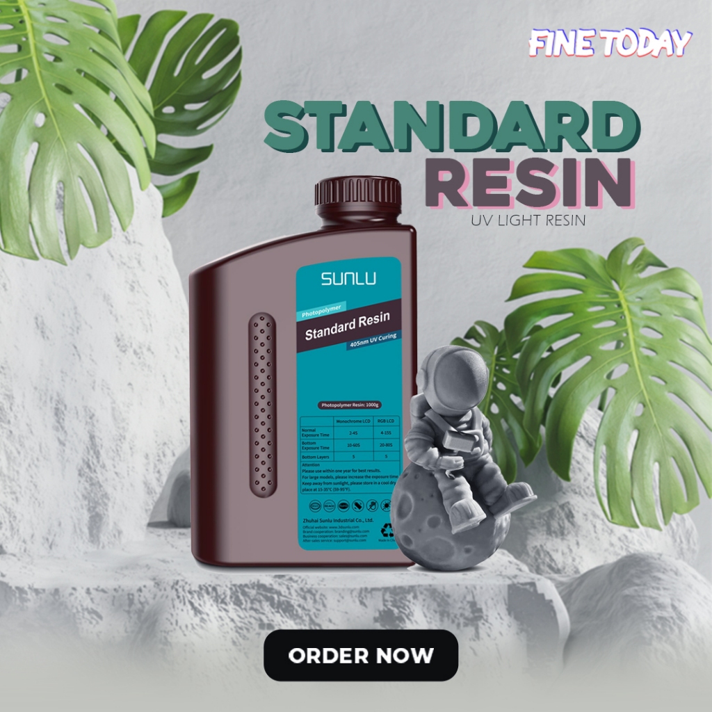 Jual SUNLU Standard Resin 1 KG 405 nm UV Light Curing LCD DLP 3D ...