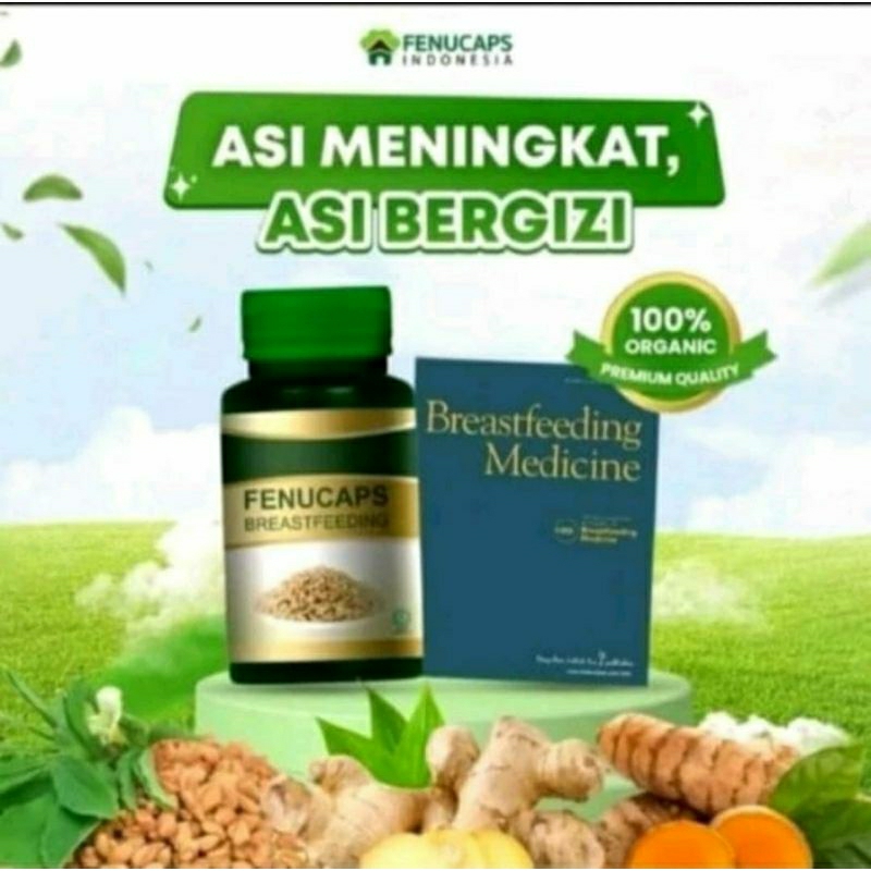 Jual Fenucaps asi Booster | Pelancar Asi | 100 Kap] | Shopee Indonesia