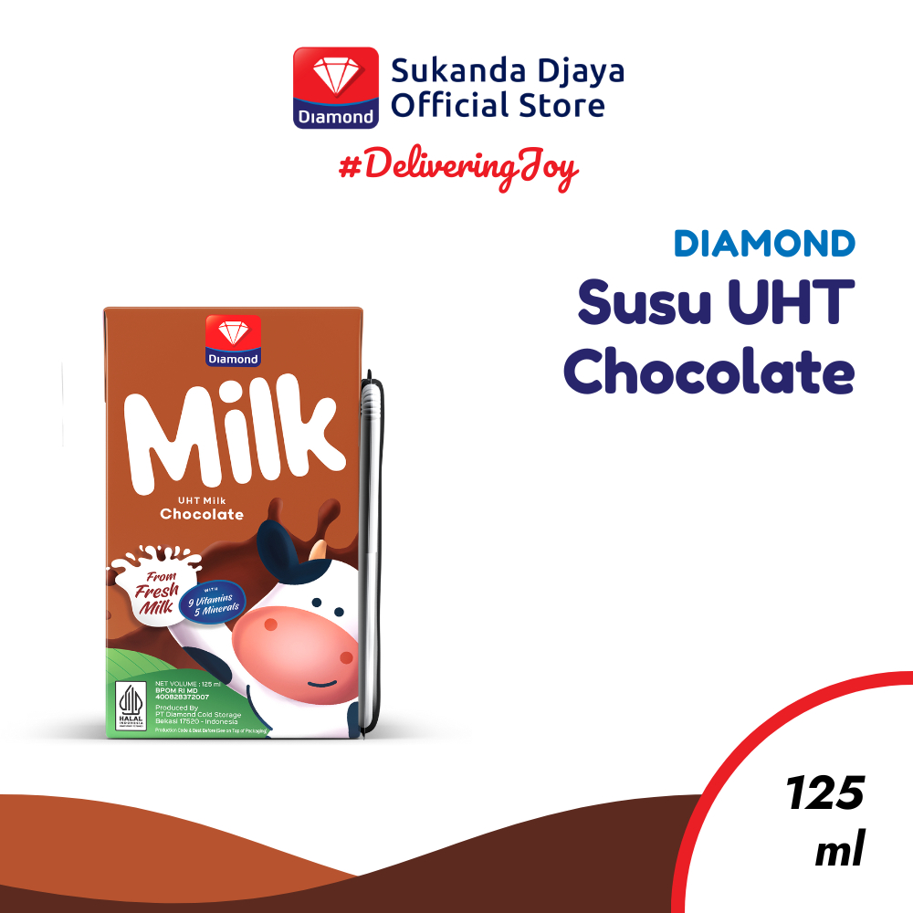 Jual Diamond Milk Susu UHT Chocolate 125 ML | Shopee Indonesia