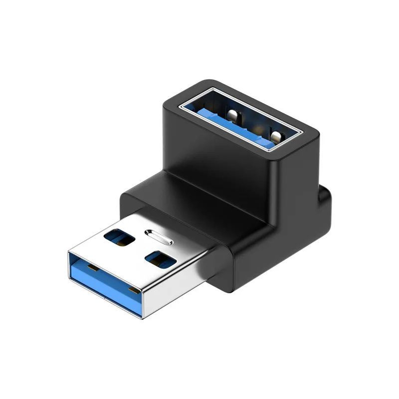 Jual Adaptor USB 3.2 Type A Male ke A Female L Shape 10 Gbps | Shopee ...