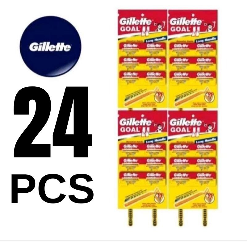 Jual alat cukur Gillette goal 2 kuning (24 pcs) ORIGINAL | Shopee Indonesia