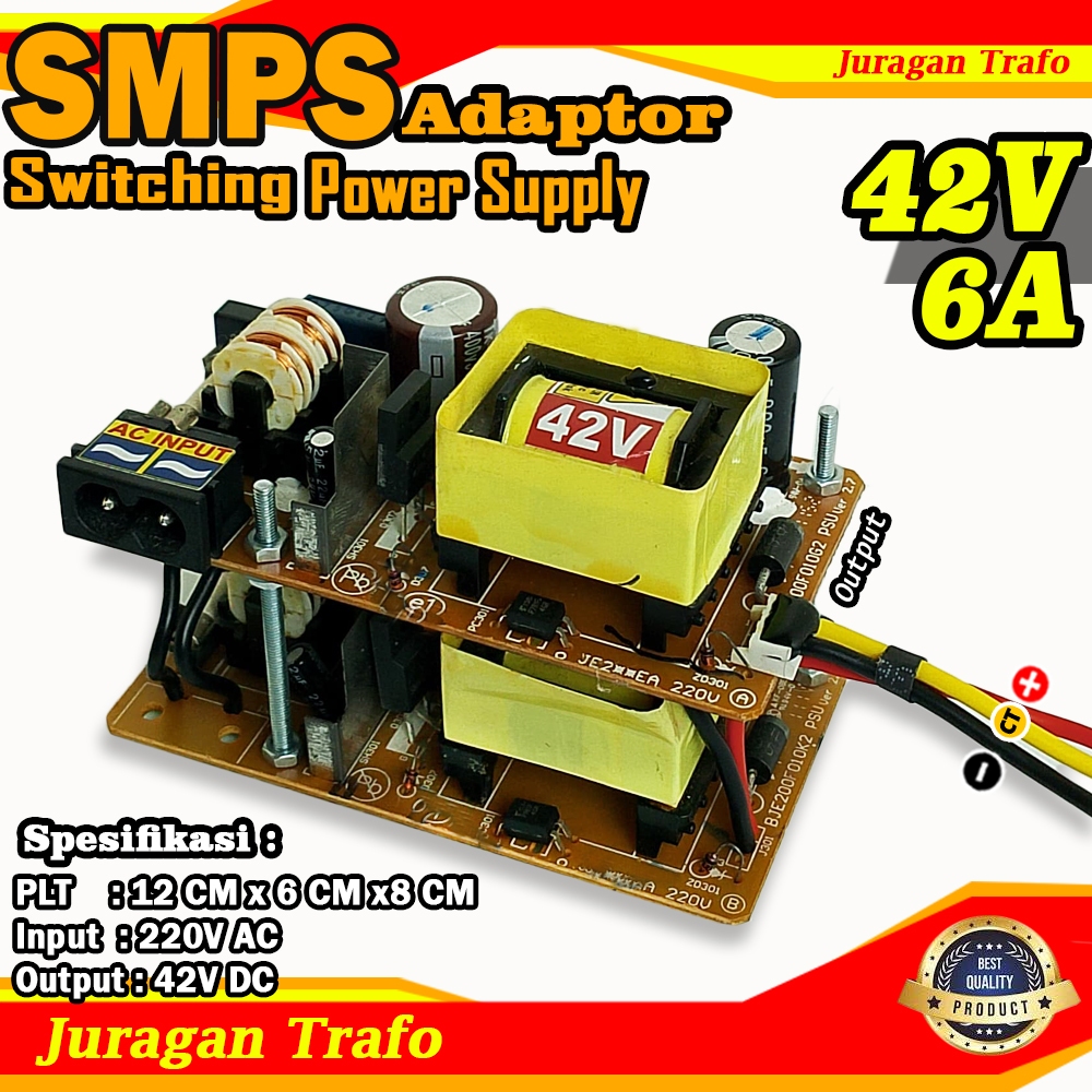 Jual Adaptor Power Supply SMPS 42V 6A CT Siap pakai | Shopee Indonesia