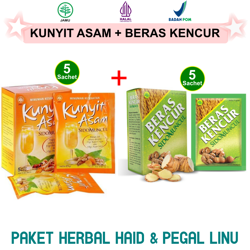Jual PAKET MINUMAN KESEHATAN HAID dan PEGAL LINU : JAMU KUNYIT ASAM ...