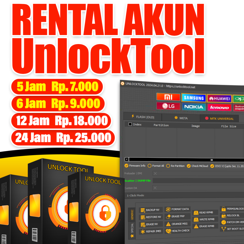 Jual Sewa Akun UnlockTool Aktif Original | Shopee Indonesia