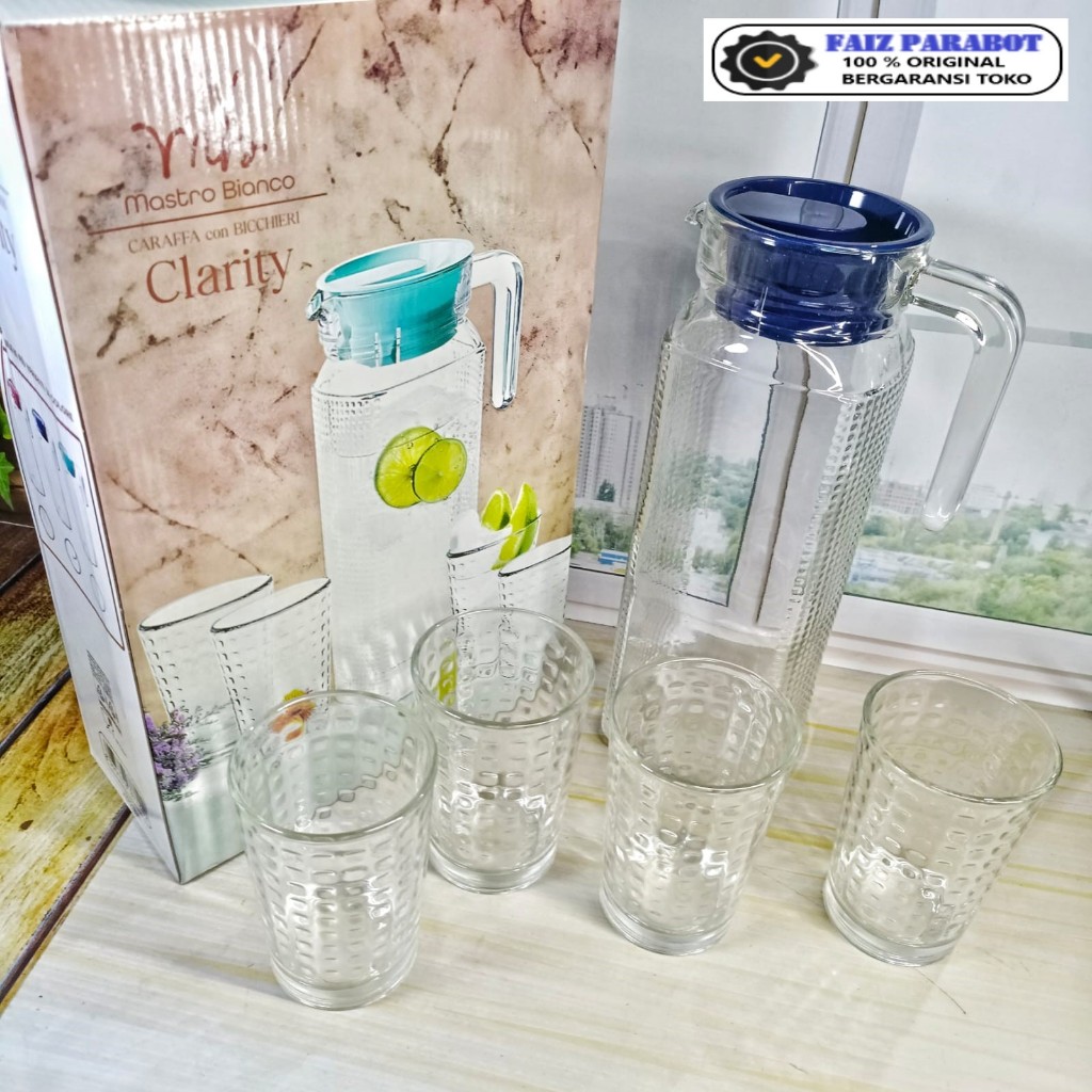 Jual Teko Clarity /Teko Set Teko 1 Gelas 4 | Shopee Indonesia
