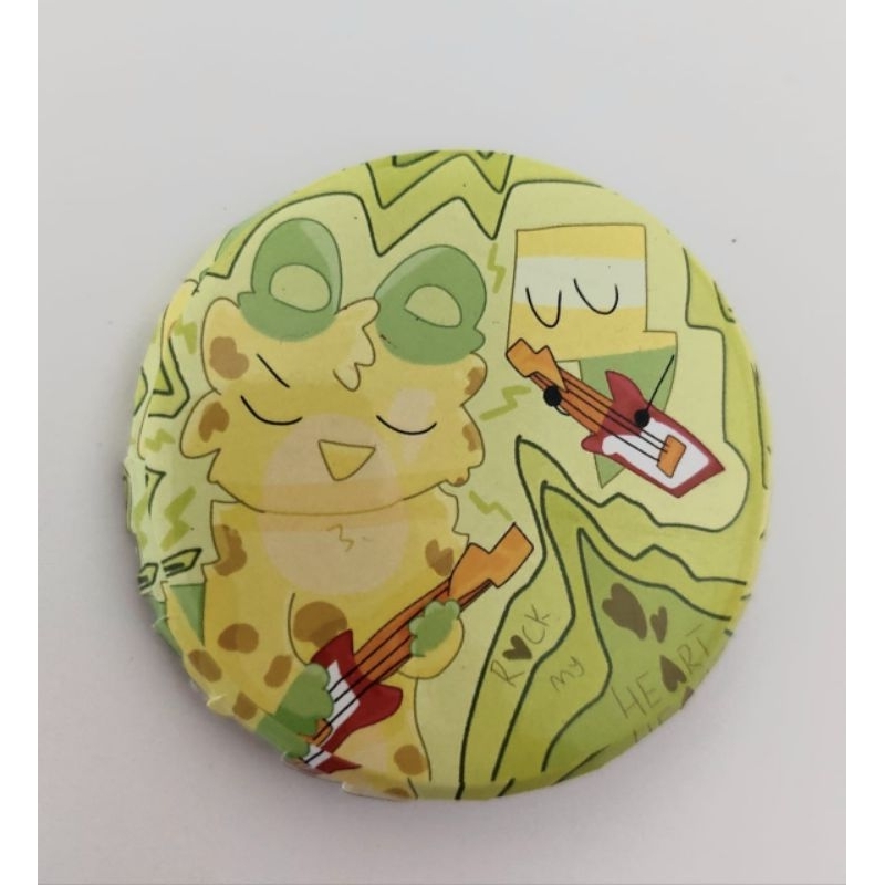 Jual lightning bfdi "rock my heart" pin | Shopee Indonesia