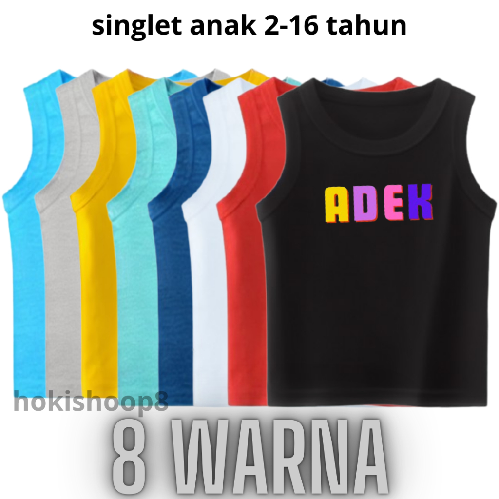 Jual BAJU SINGLET ANAK gambar ADEK sesuai baju COCOK BANGETT UNTUK ANAK ...