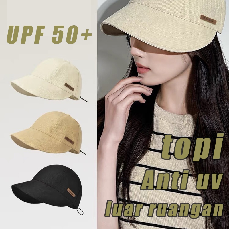Jual Topi anti uv wanita UPF50+ topi luar ruangan Gaya populer Jepang ...
