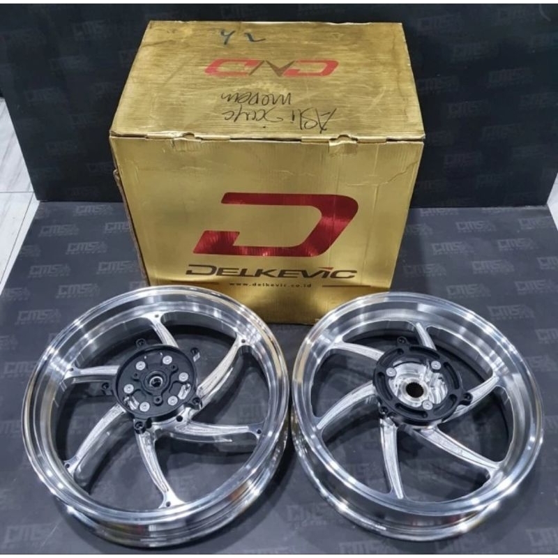Jual Velg DND Delkevic Casting CNC Yamaha Xmax Old Dan New Silver ...