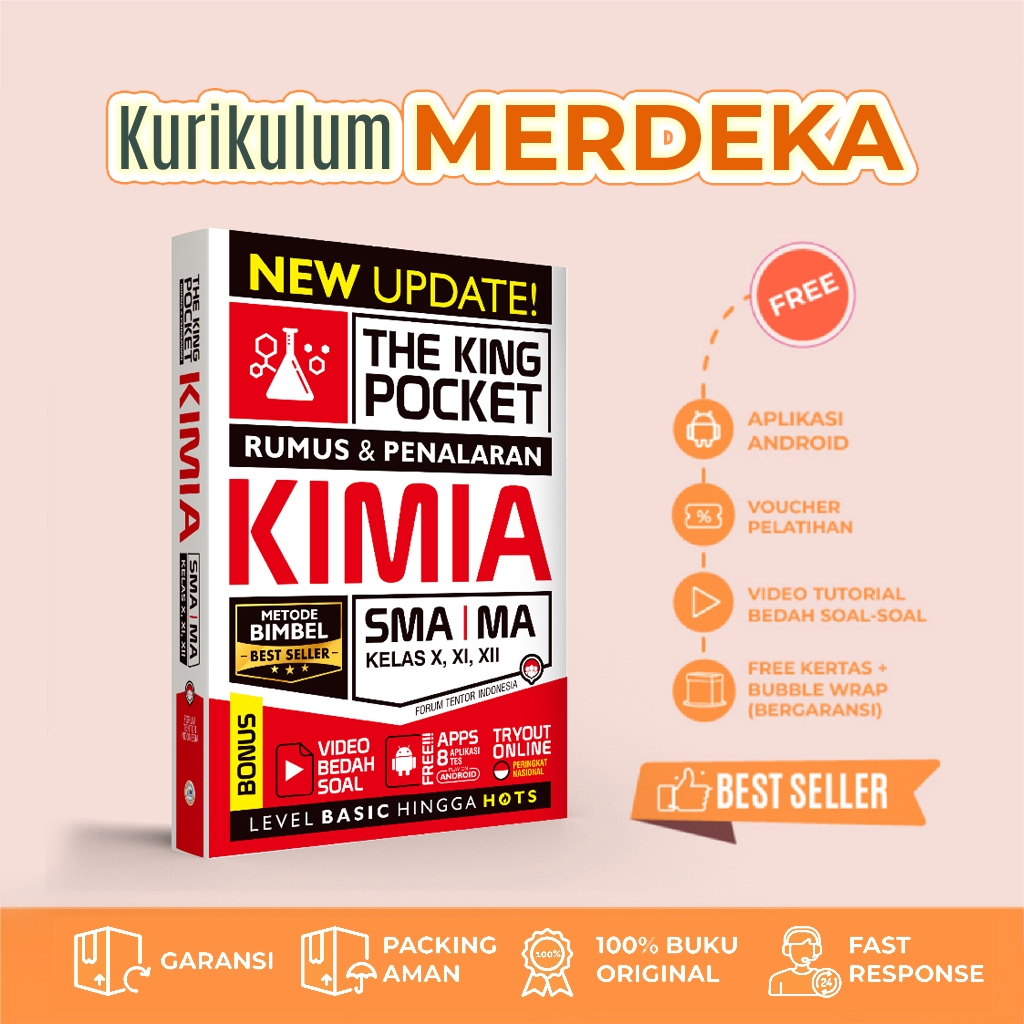 Jual EMC The King Pocket Rumus Dan Penalaran Kimia Sma Ma Kelas X, Xi ...
