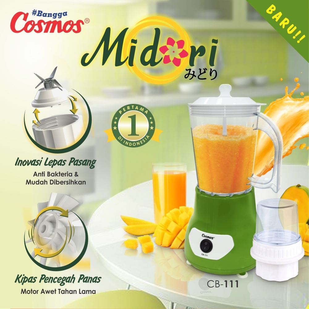 Jual Cosmos CB-111 - Blender 1 L Midori series | Shopee Indonesia
