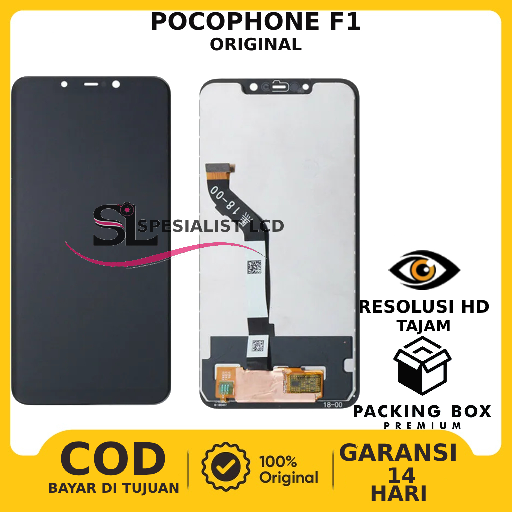 Jual LCD POCO F1 ORIGINAL FULLSET TOUCHSCREEN GARANSI | Shopee Indonesia