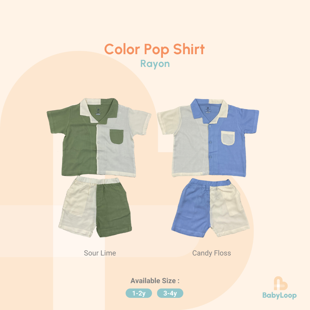 Jual Baju Anak - Shirt Set Color Pop - Baby Loop | Shopee Indonesia