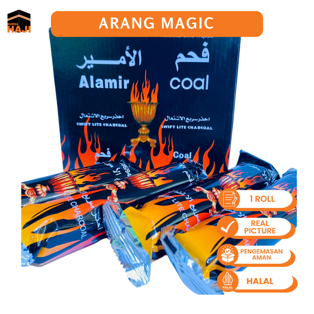 Jual Arang Magic Charcoal 1 Roll Arang Dupa Arab Mabharah Al Amir ...