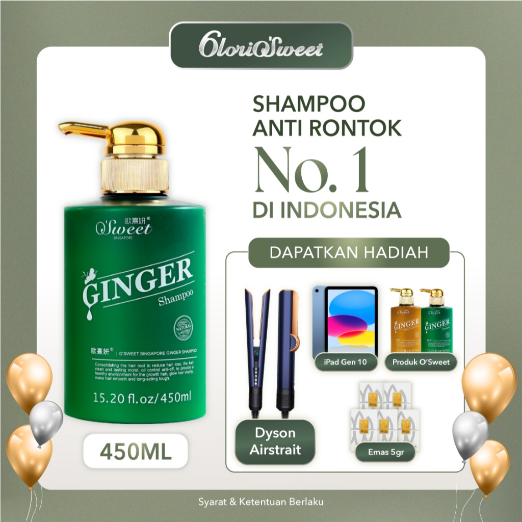 Jual O'Sweet Singapore | Ginger Shampoo | Shampoo Anti Rontok | Shampoo ...