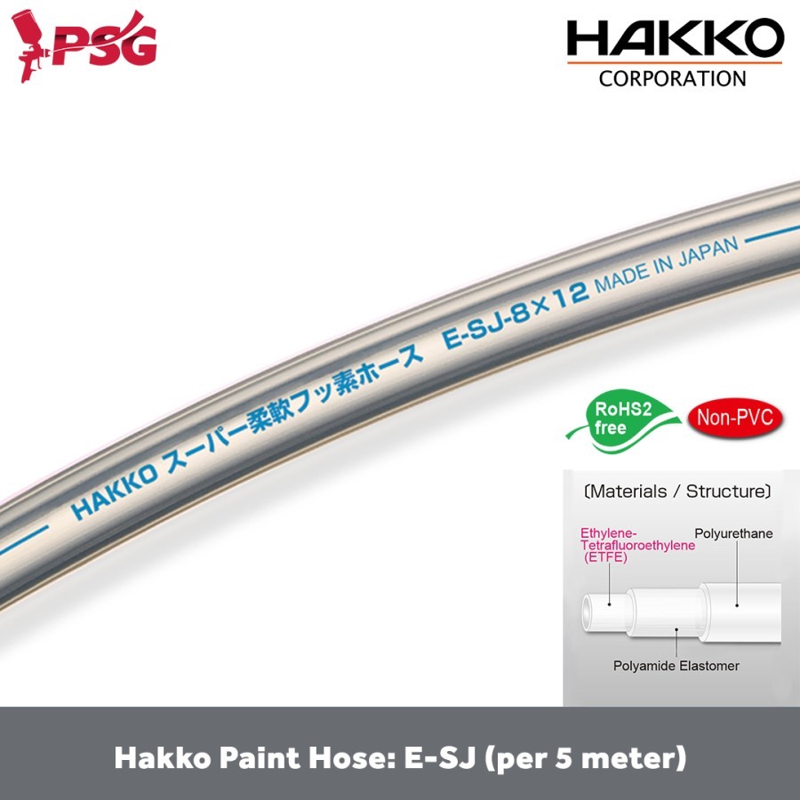 Jual HAKKO Flexible Flourine (ETFE) Resin Tubing Clear Pain Hose E-SJ (per 5 meter) (Food Grade ...