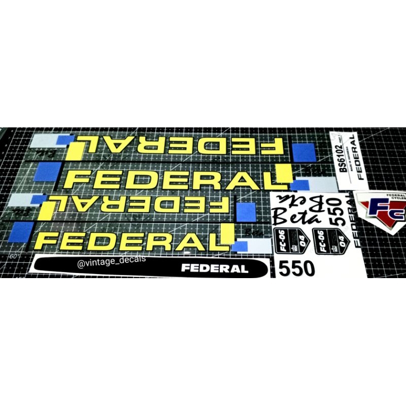 Jual sticker sepeda federal BETA 550 | Shopee Indonesia