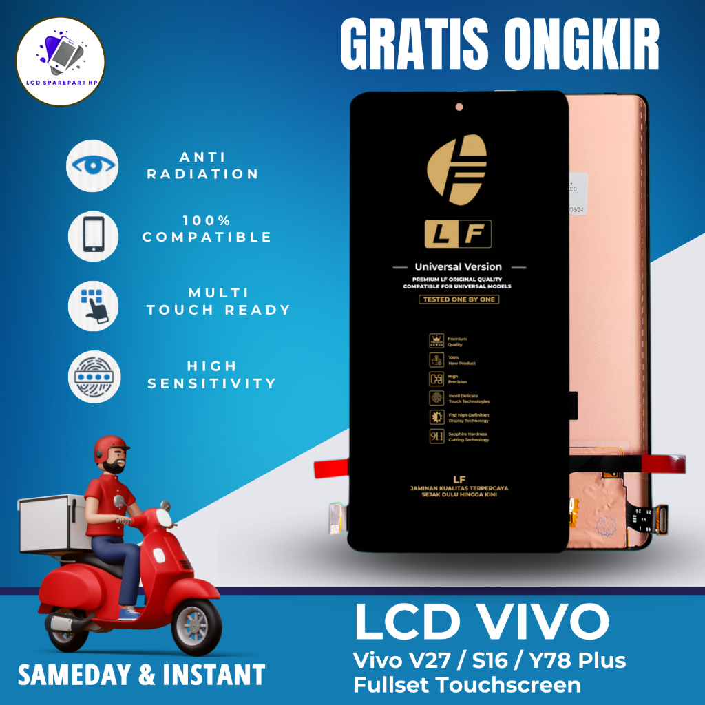 Jual LCD VIVO V27 / S16 / Y78 PLUS FULLSET TOUCHSCREEN | Shopee Indonesia