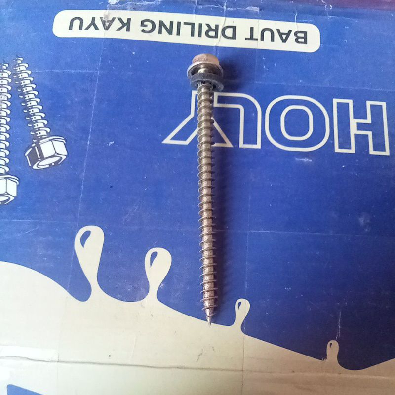 Jual Baut Drilling Kayu/sekrup drilling kayu 12x75 | Shopee Indonesia
