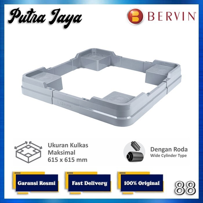Jual BERVIN Alas Kulkas / Mesin cuci BOS-70 Grey / BRSA-70 / CRSA-70 ...