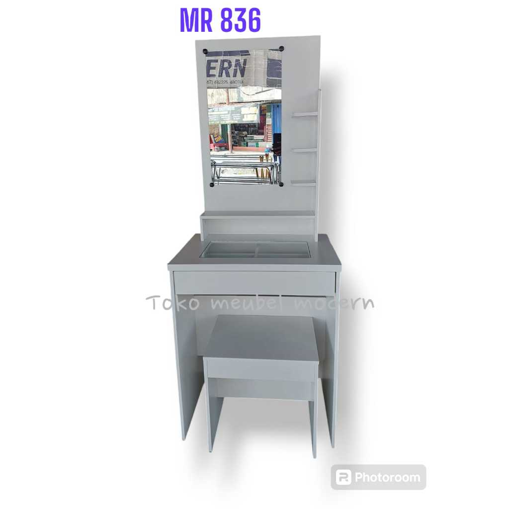 Jual MEJA RIAS KECIL LACI KACA + KURSI JASMINE - MR 836 | Shopee Indonesia