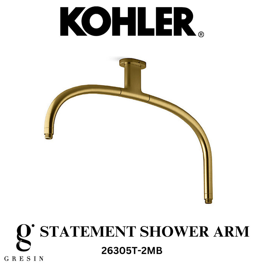Jual Statement Iconic Dual Shower Arm Kohler | 26305T-2MB | Statement ...