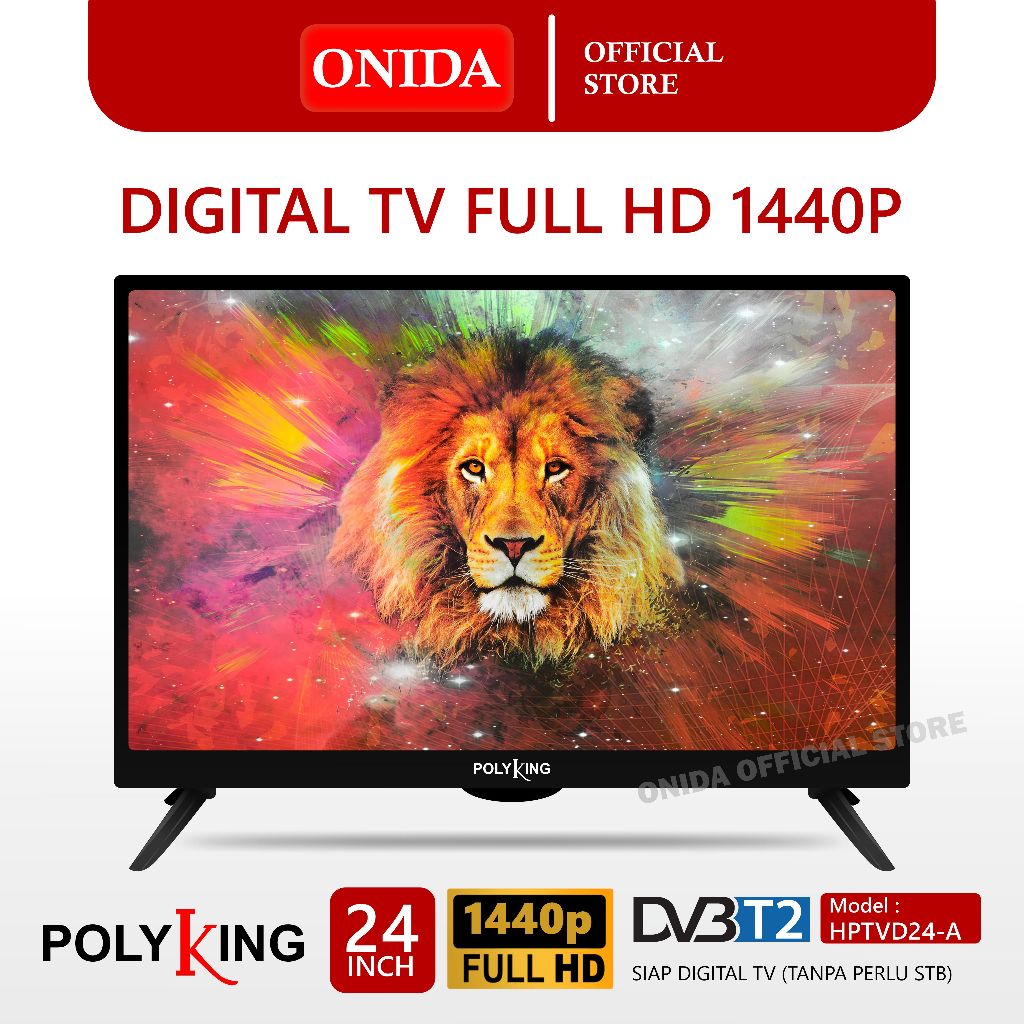 Jual TV Digital 20 Inch LED TV Digital Polyking HPTVD24-A Full HD ...
