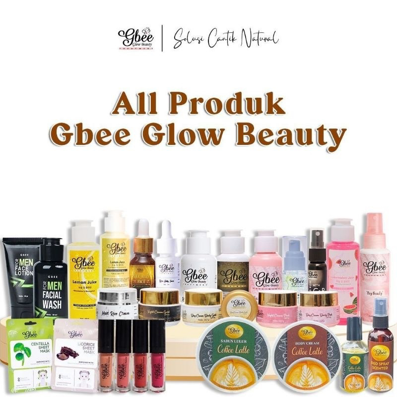 Jual ORIGINAL LENGKAP ALL PRODUK Gbee Glow Beauty Skincare Gbee Glow ...
