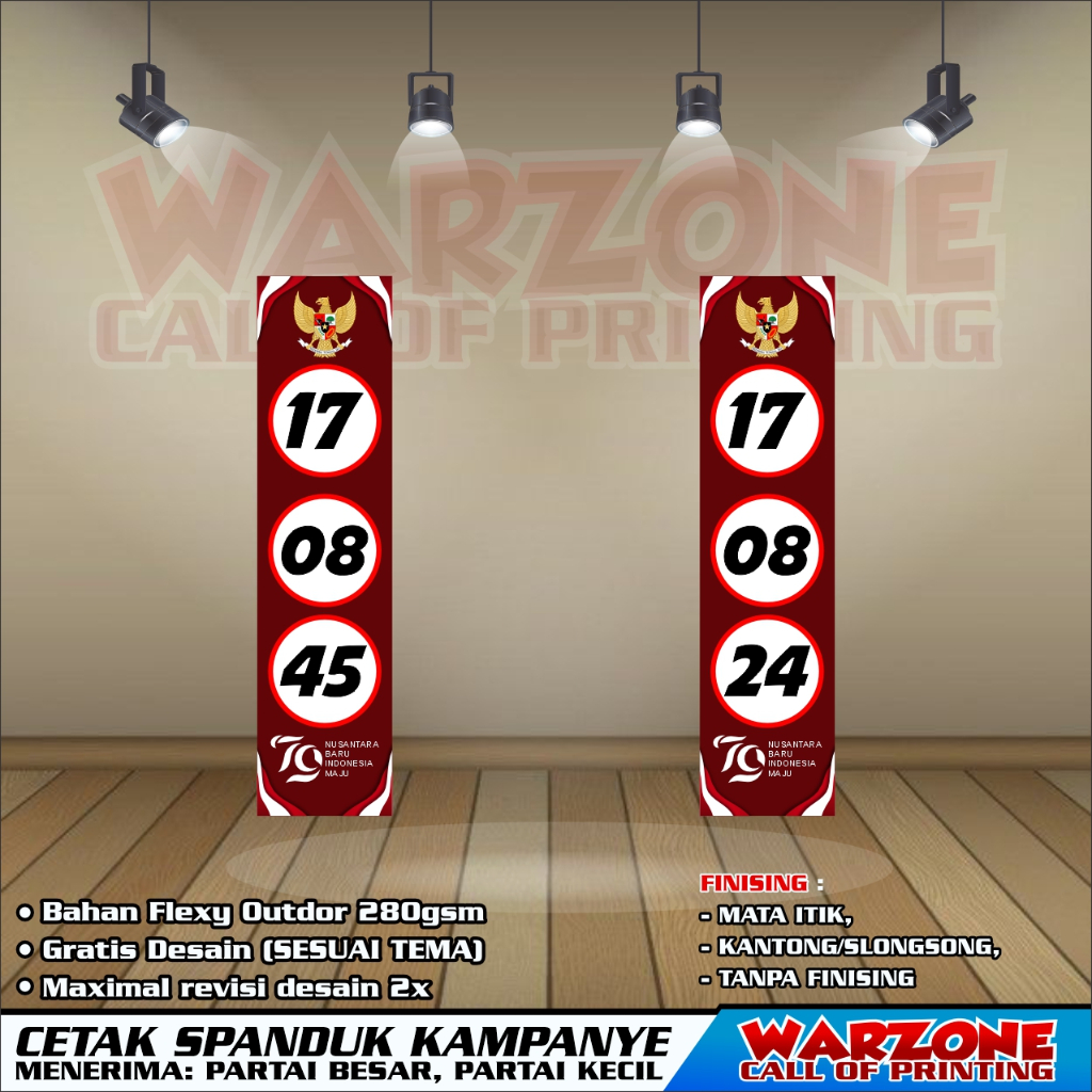 Jual SPANDUK BANNER HUT RI GAPURA | Shopee Indonesia