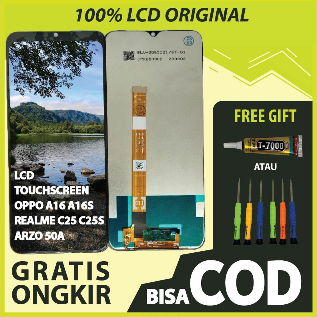Jual 【ORIGINAL 100%】LCD TOUCHSCREEN OPPO A16/ A16S/ REALME C25S/ ARZO 50A FULLSET TOUCHSCREEN ...