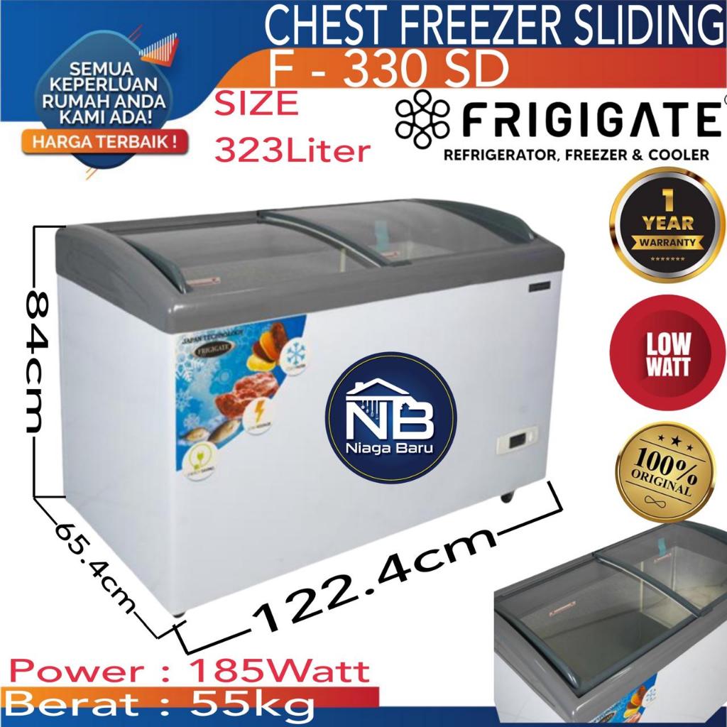 Jual FRIGIGATE F 330 SD CHEST FREEZER BOX 330 L LEMARI PEMBEKU 330 ...
