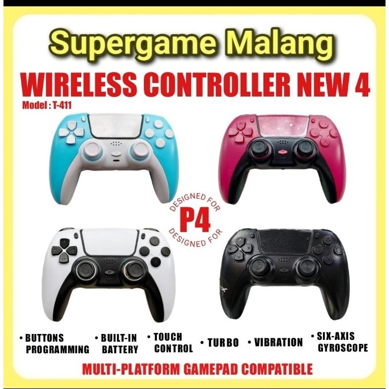 Jual Stik PS4 Model PS5 PS3 P4 Elite X Stick New 4 T 411 Wireless Controller PS 4 PS 5 Switch PC ...