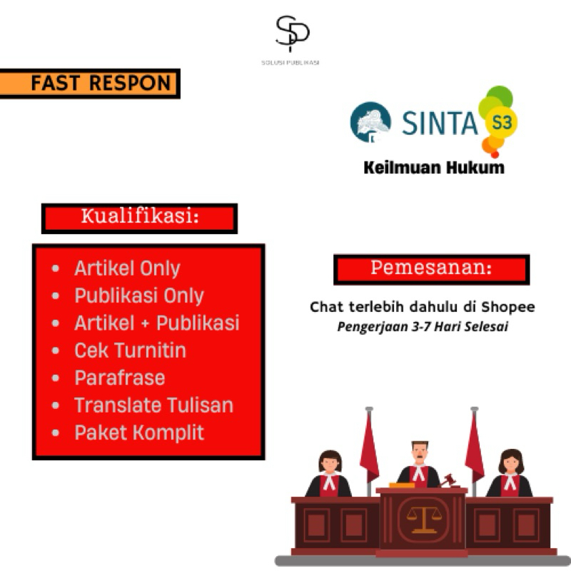 Jual Publikasi Jurnal Sinta 3 Hukum (Fast Track) | Shopee Indonesia