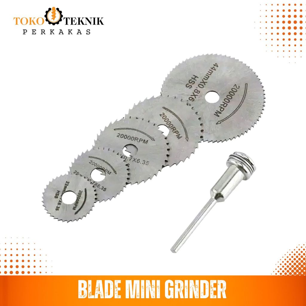 Jual Mata Pisau Mini Grinder SET 7 Pcs Circular Saw Blade Die Grinder ...