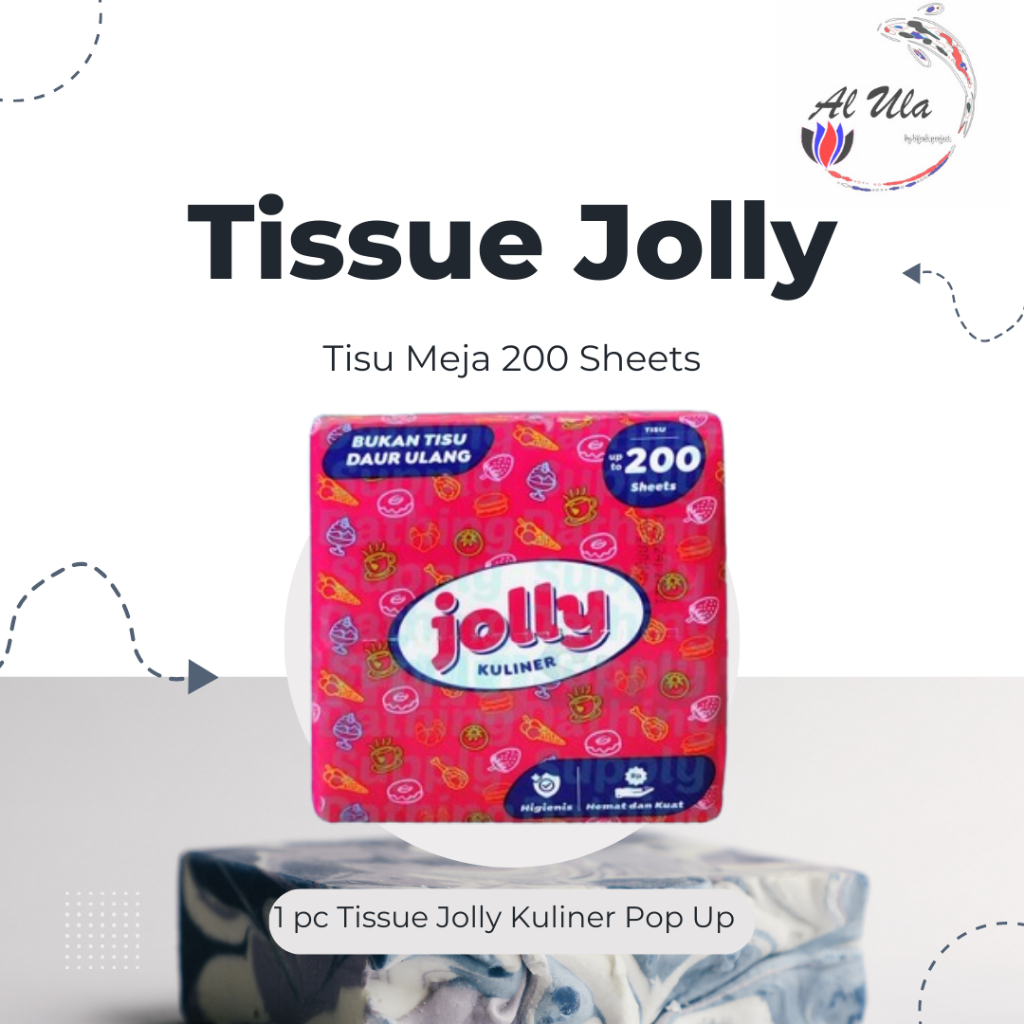 Jual Tissue Jolly Pop Up 200 Sheets Tisu Kuliner Meja Makan | Shopee ...