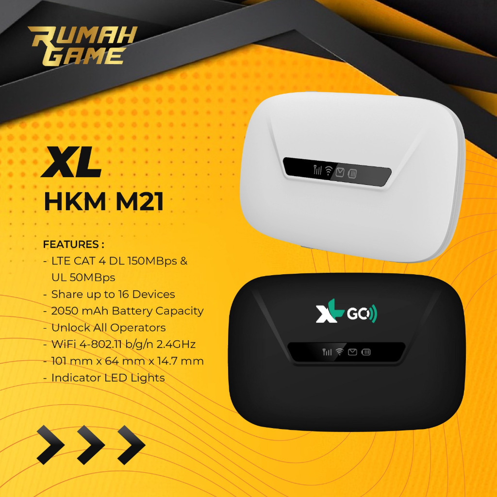 Jual MODEM MIFI HKM M21 XL GO IZI 4G LTE FREE 20GB BYPASS UNLOCK VERSION | Shopee Indonesia