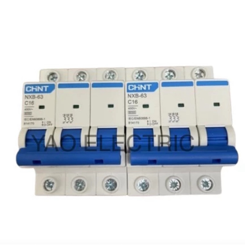 Jual MCB CHINT 3 phase 6A 10A 16A 20A 25A 32A 40A SNI / 6KA-6A (ORIGINAL100%) | Shopee Indonesia