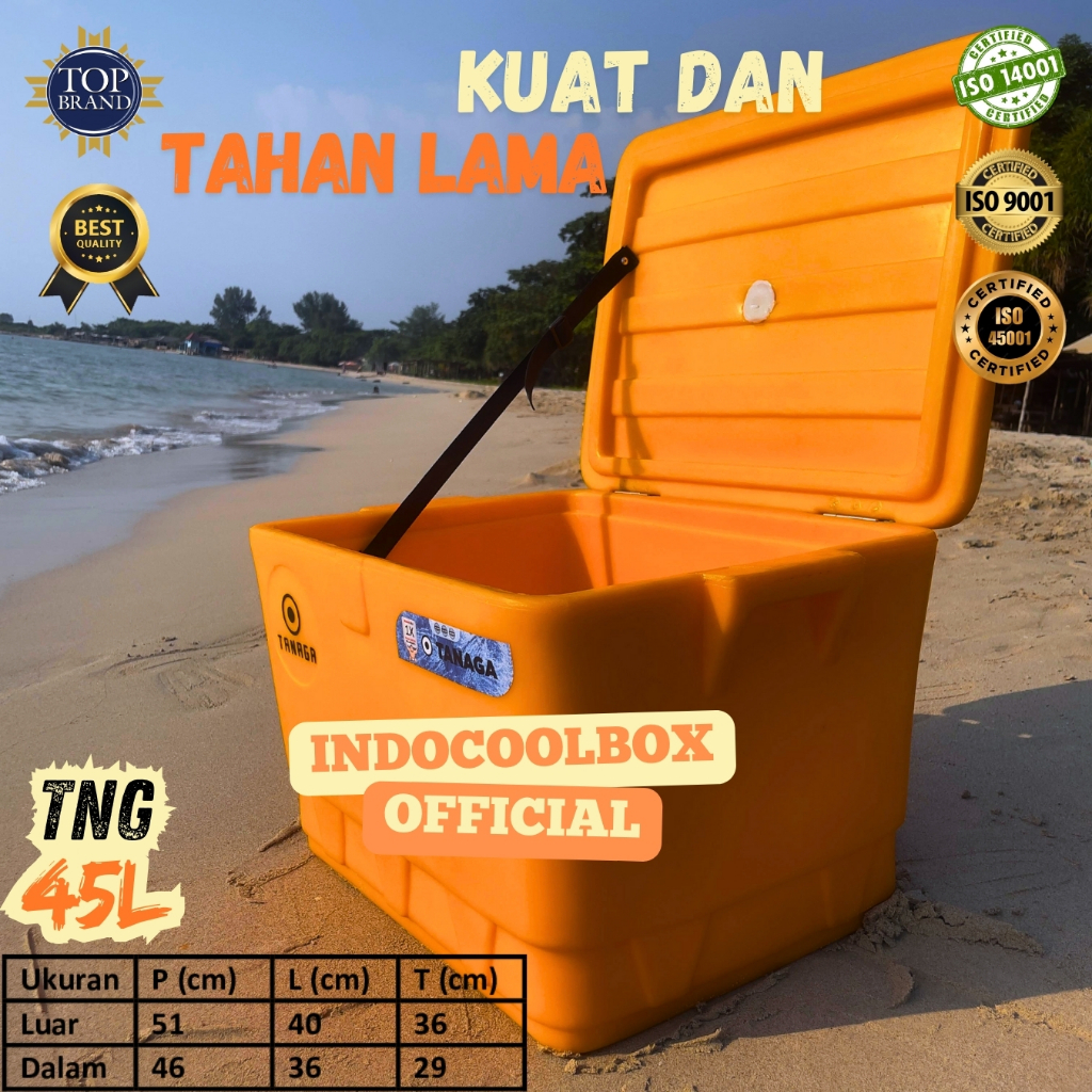 Jual Cooler Box Tanaga 45 Liter Termos Es Kotak Tempat Es Batu Daging ...