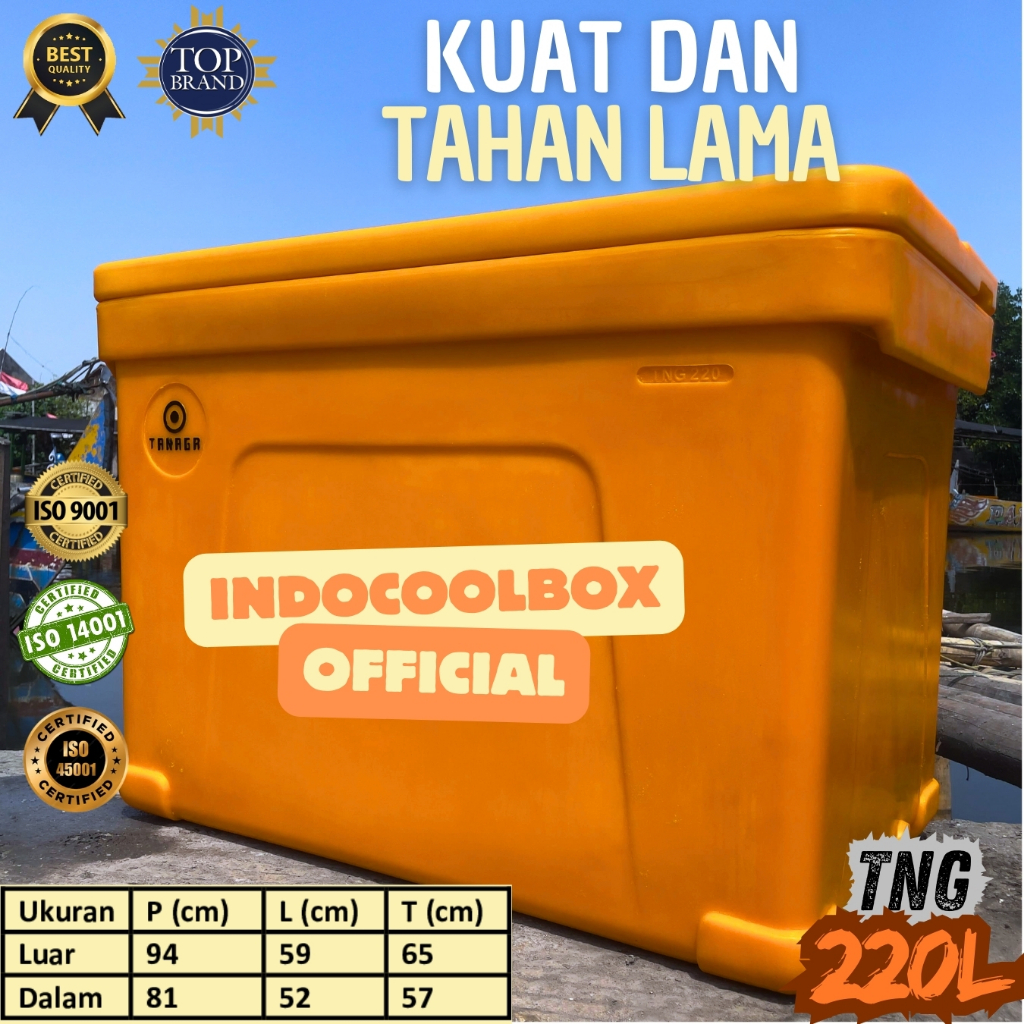 Jual Cooler Box Tanaga 220 Liter Termos Es Kotak Tempat Es Batu Daging ...