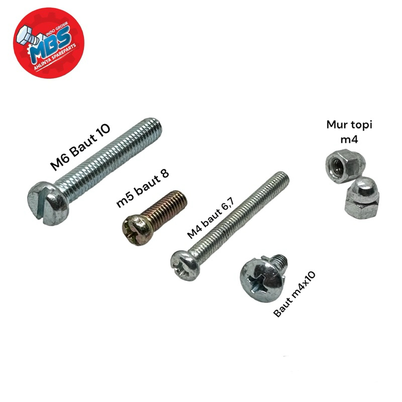Jual BAUT MUR M6 M5 M4 MUR NUT TOPI M4 BAUD 10 8 7 6 BAUT PRIGINAL | Shopee Indonesia